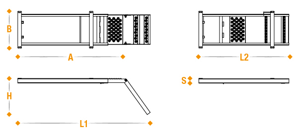 Hot galvanised pullout ladder with 2 steps - Product Takler | Trucks ...