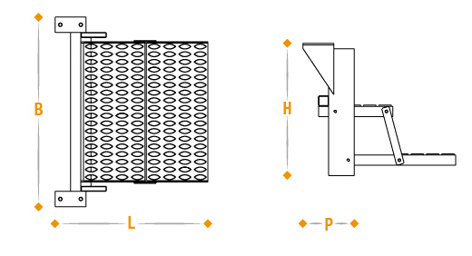 Hot galvanised sliding ladder with wide steps - Product Takler | Trucks ...