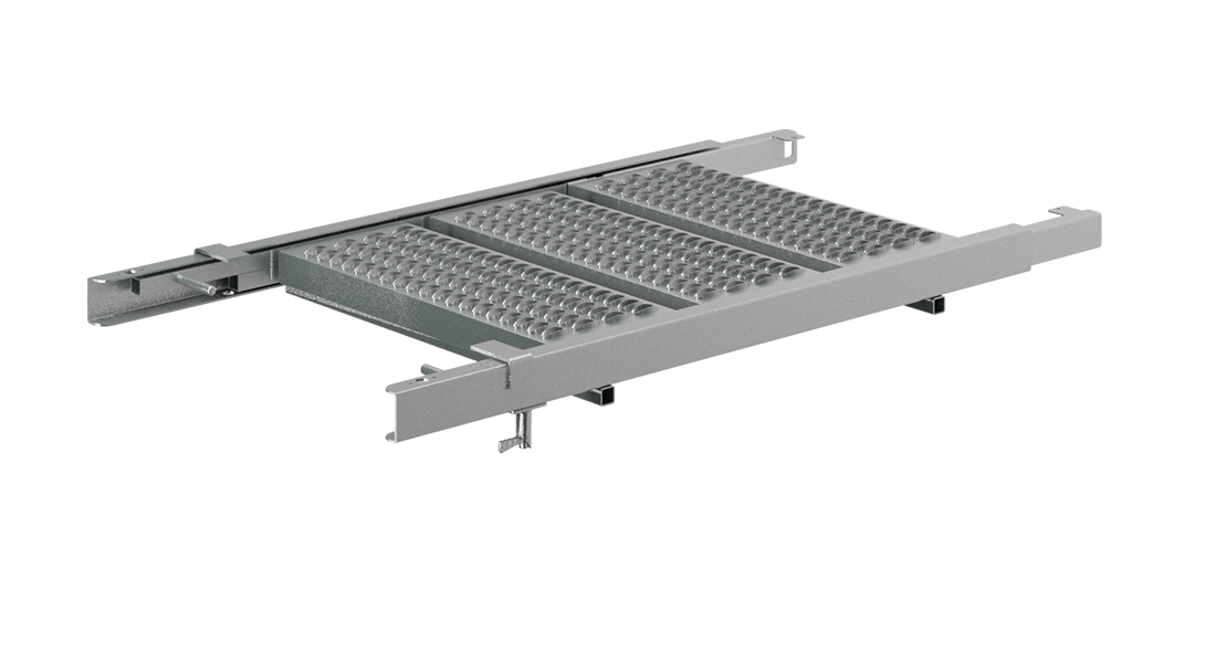Hot galvanised pullout ladder wide steps - Product Takler | Trucks ...