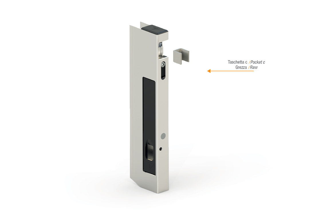 Aluminium lock for sideboards with vertical locking system and without ...