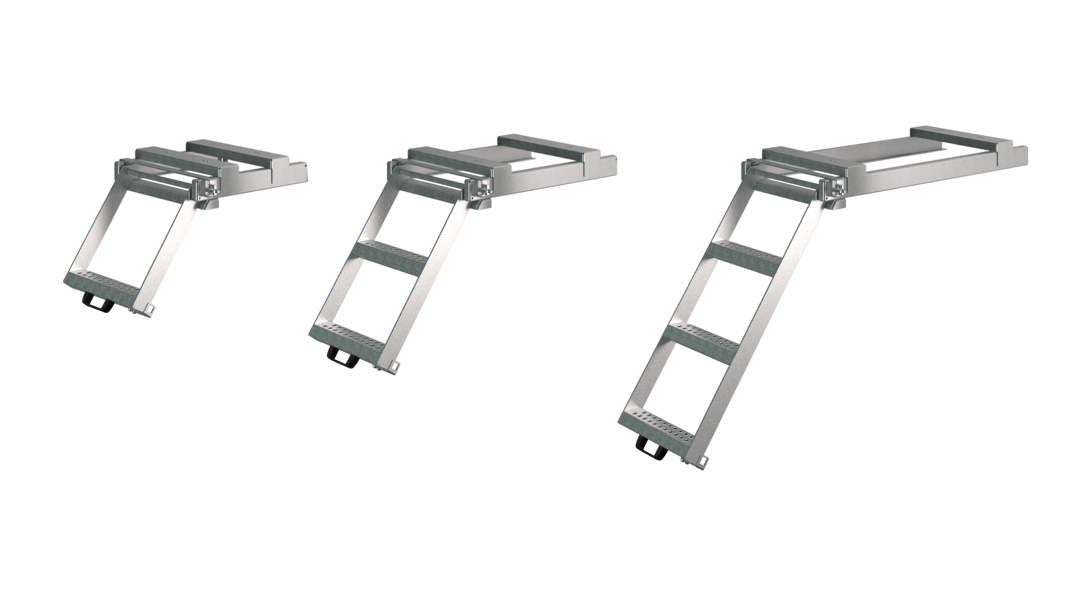 Hot galvanised pullout ladder without platform - Product Takler ...