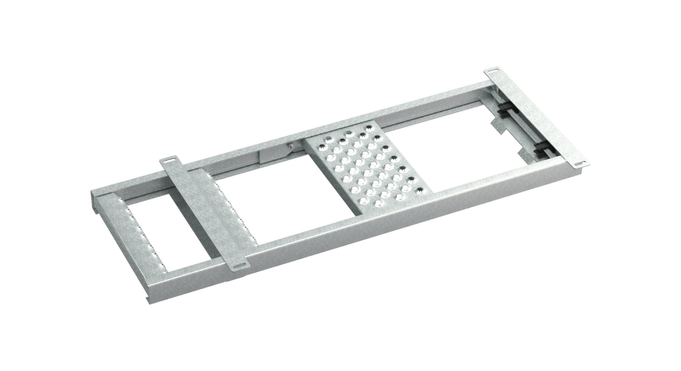 Hot galvanised pullout ladder with 2 steps - Product Takler | Trucks ...